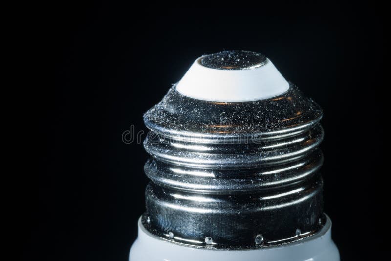 Light Bulb Tread with Contacts Stock Photo - Image of abstract, savings ...