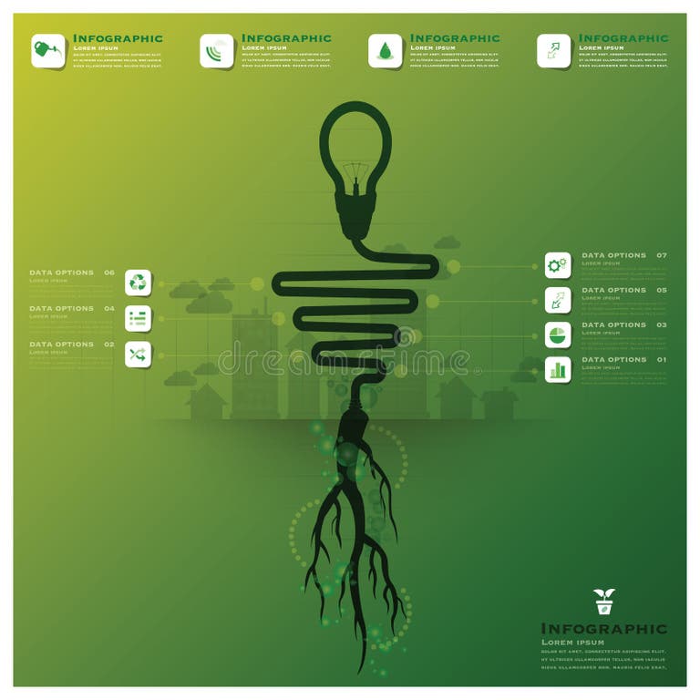 Tree Root Infographic Knowledge Stock Illustrations – 14 Tree Root ...