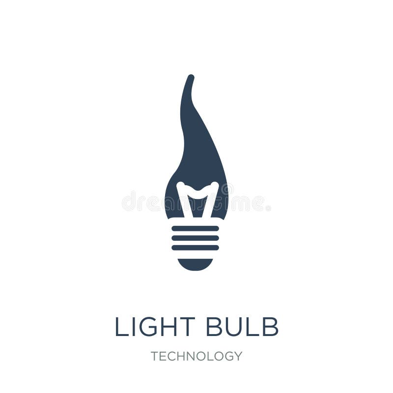 Light Bulb Turned Off Icon in Trendy Design Style. Light Bulb Turned ...