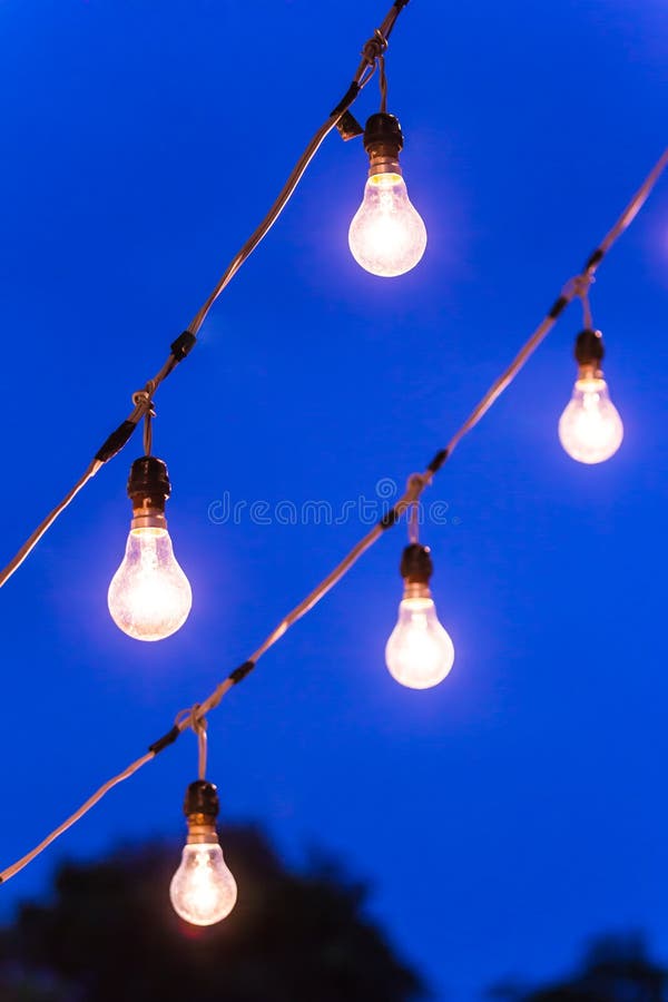 Light bulb at twilight stock image. Image of black, glass - 37871405