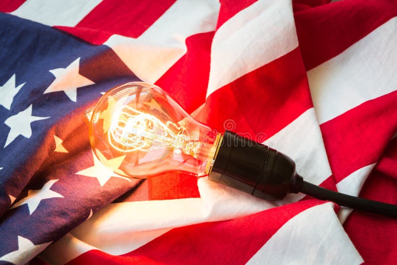Light Bulb Usa Flag Lighting Stock Photos - Free & Royalty-Free Stock ...