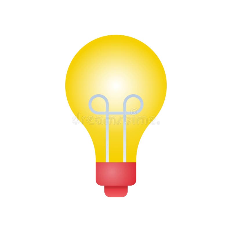 Light Bulb Vector, Back To School Gradient Style Icon Stock Vector ...