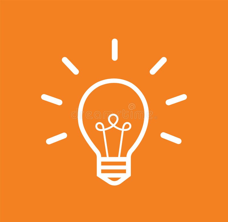 Light Bulb Vector Icon. Lightbulb Sign Stock Illustration ...