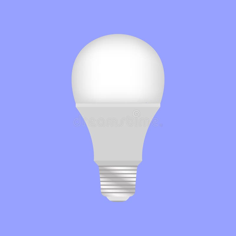 Light Bulb Vector Icon. Realistic LED Light Bulb Icon. Light Bulb Icon ...