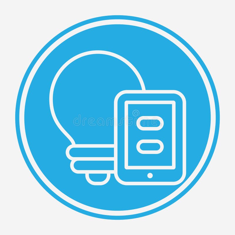 Light Bulb Vector Icon Sign Symbol Stock Illustration - Illustration of ...
