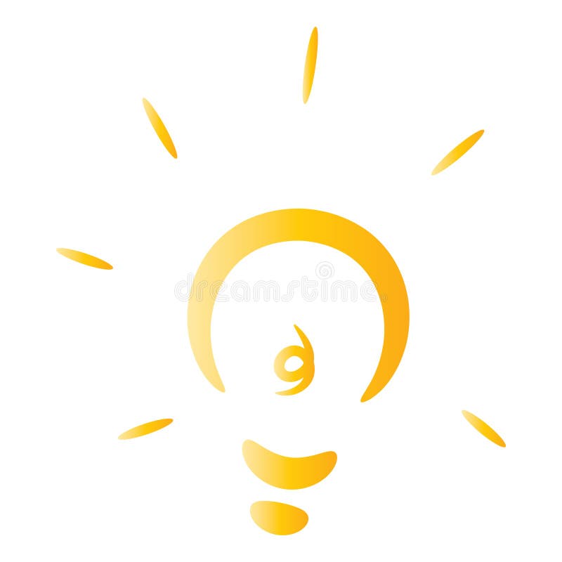 Light Bulb. Vector Illustration Decorative Background Design Stock ...