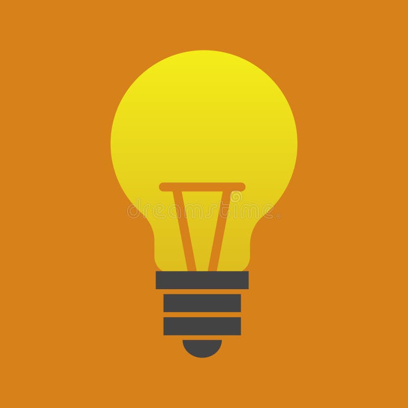 Light Bulb. Vector Illustration Decorative Design Stock Vector ...