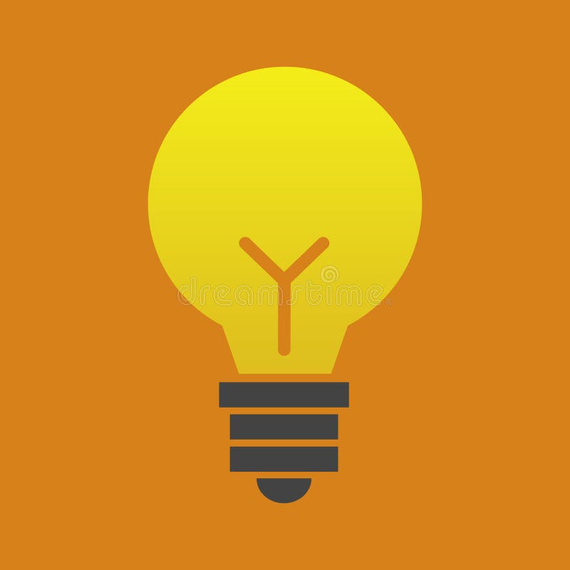 Light Bulb. Vector Illustration Decorative Design Stock Vector ...