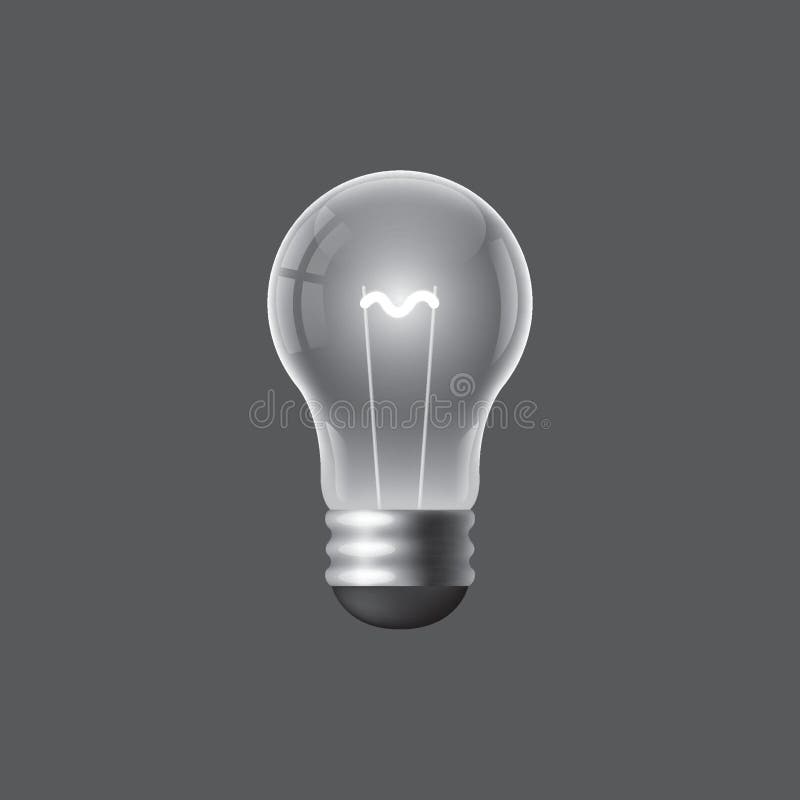 Light Bulb. Vector Illustration Decorative Design Stock Vector ...
