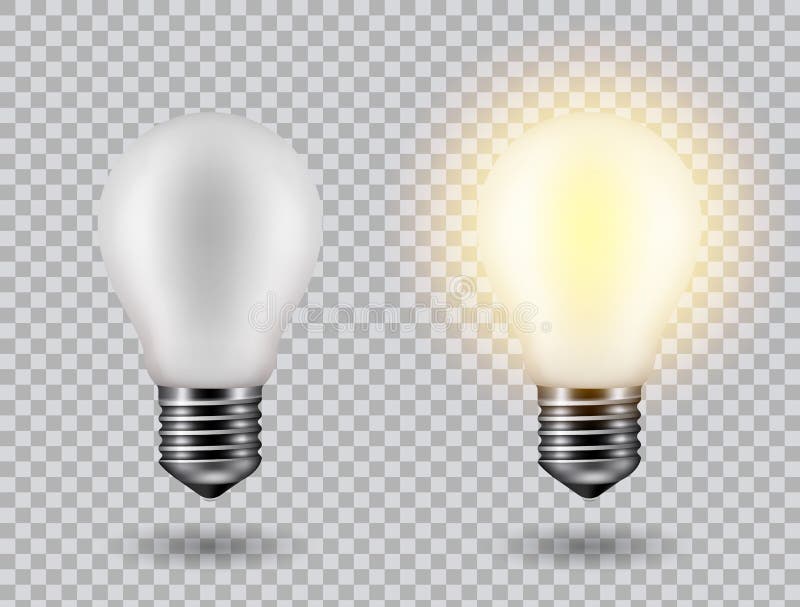 Light Bulb Vector Illustration. Stock Vector - Illustration of ...
