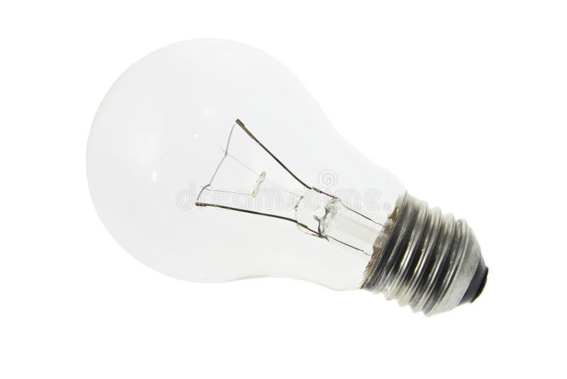Light Bulb on white stock image. Image of lightbulb, still - 5509029