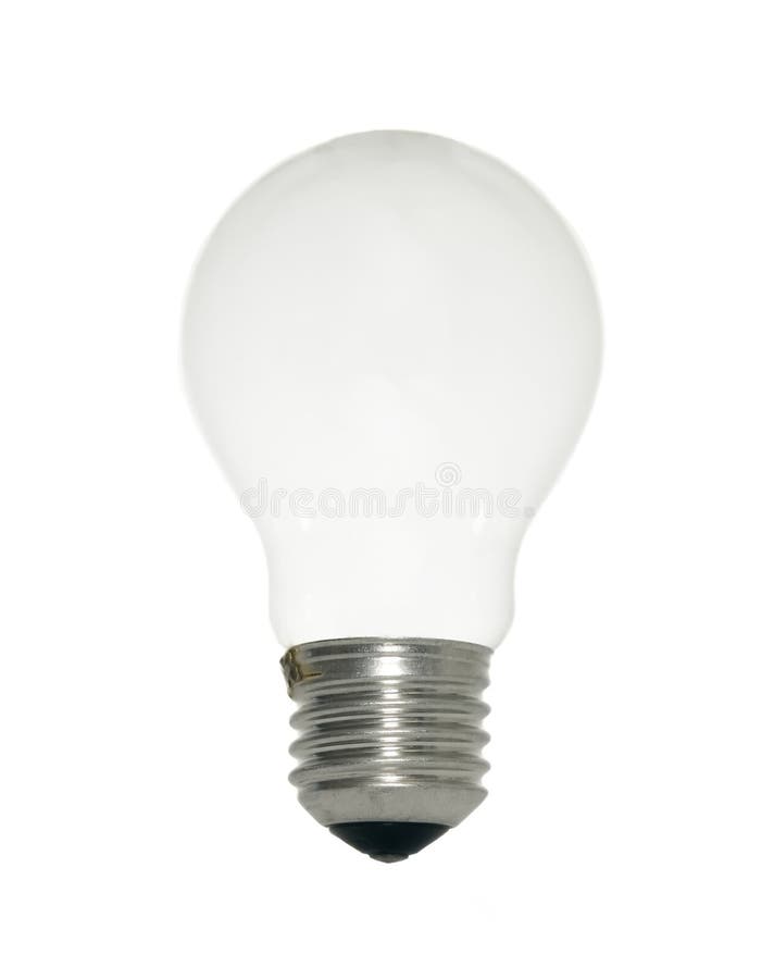 Light Bulb on White Background Stock Photo - Image of bulb, innovation ...