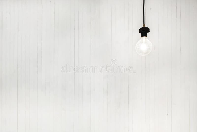 Light Bulb White Background Brightly Modern Concept Stock Photo - Image ...