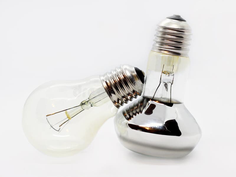 Two Light Bulbs for Home so Close Stock Photo - Image of concept ...