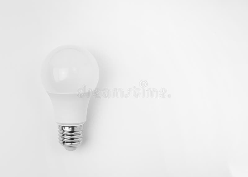 Light Bulb on a White Background Stock Image - Image of creative ...