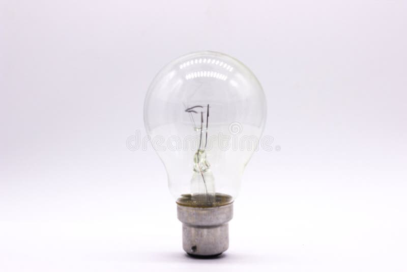 Light Bulb on White Background with Selective Focus , Stock Photo ...