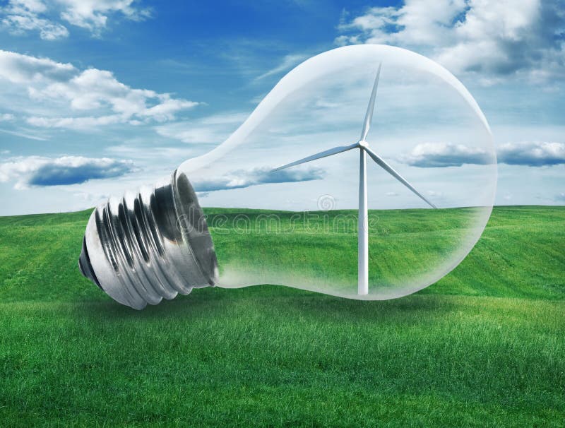 Wind turbine in bulb stock photo. Image of high, installation - 23445862