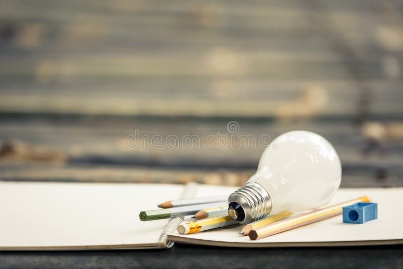 Creative Writing Tools stock image. Image of light, imagination - 124546587