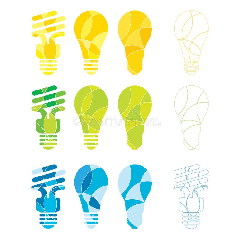 Light Bulbs Symbols Stock Illustrations – 2,168 Light Bulbs Symbols ...