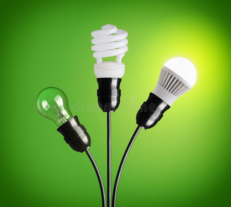 Evolution of light bulbs stock image. Image of idea, fuel - 37087323