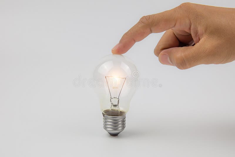Light Bulbs with Bright Light Concept for Creativity. Stock Image ...