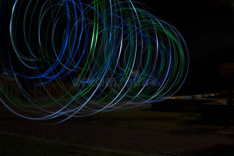 Light Bulbs and Colored Lights that are Rotating Stock Image - Image of ...