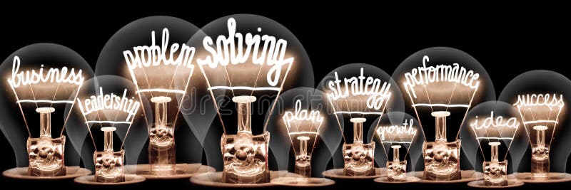 201 Light Bulbs Problem Solving Concept Stock Photos - Free & Royalty ...