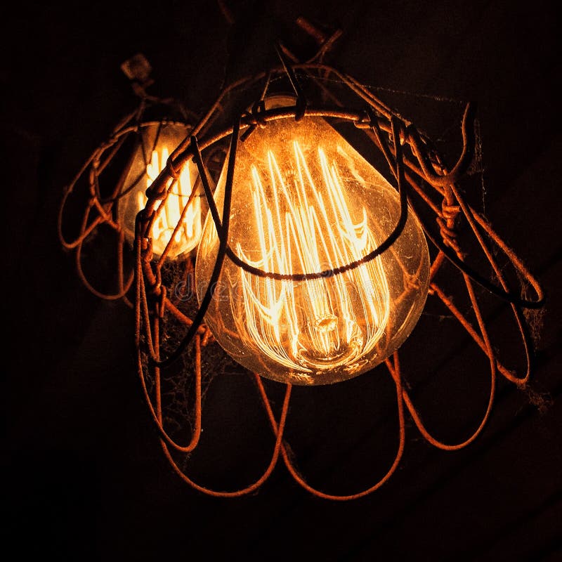 Light bulbs and filaments stock image. Image of lamp - 192048163