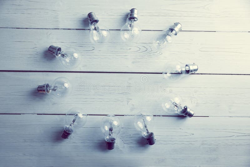 Light bulbs forming frame stock image. Image of retro - 53044949