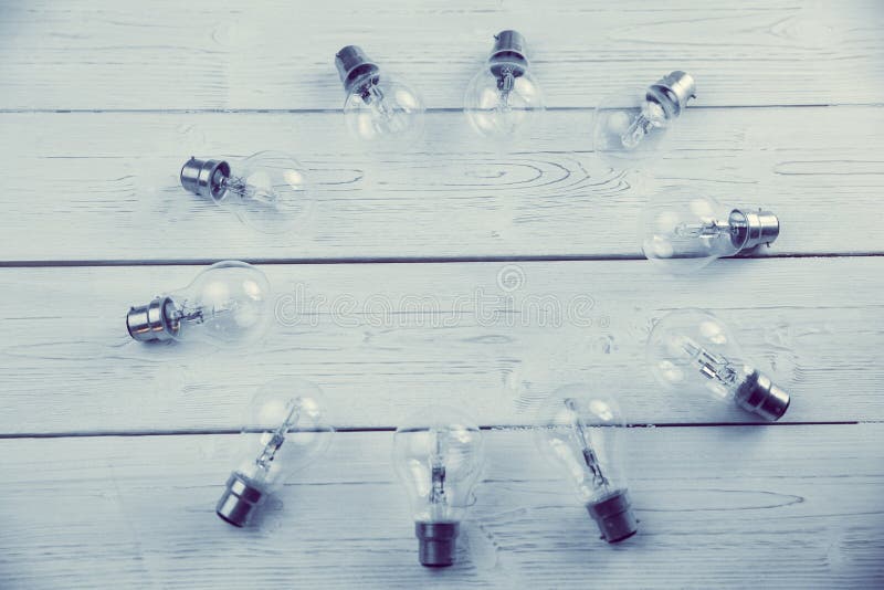 Light bulbs forming frame stock photo. Image of copy - 53064502