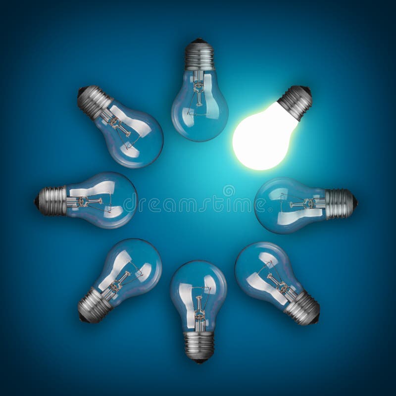 Light bulbs stock photo. Image of business, idea, electrical - 46824602