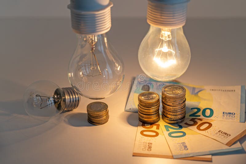 Expensive Bills and Energy Increases. Stock Photo - Image of cash ...