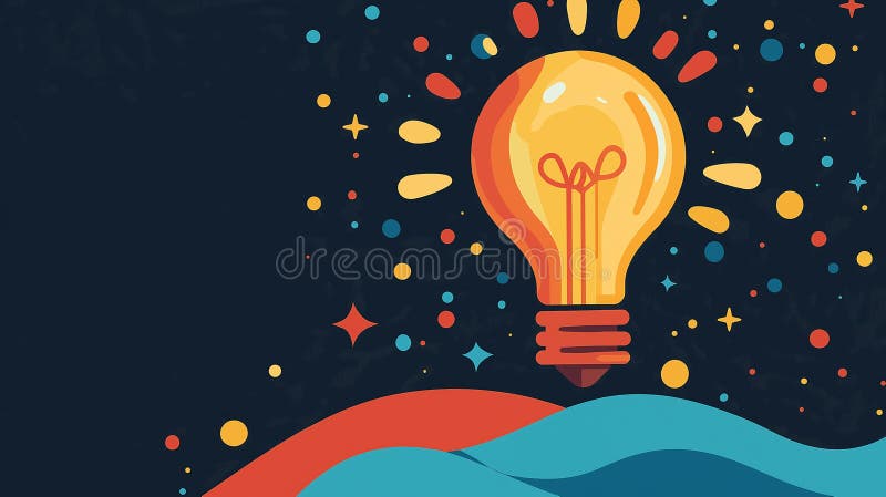 Light Bulb Representing Creativity, Innovation and Ideas Generative AI ...