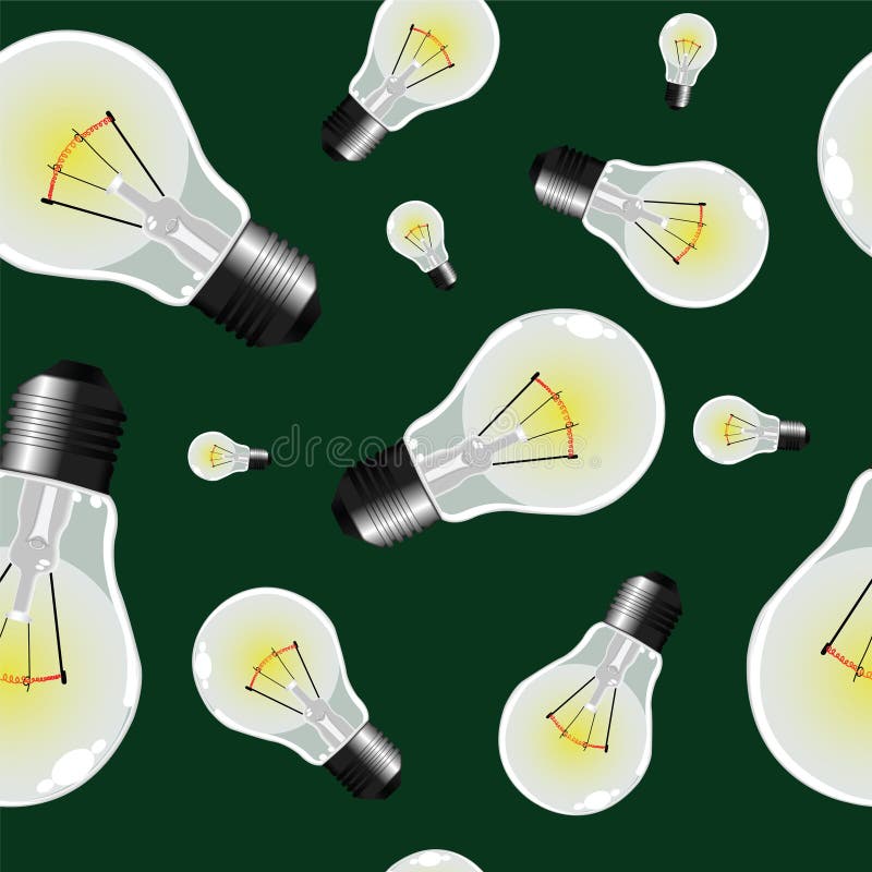 Light Bulbs Seamless Texture Stock Illustrations – 724 Light Bulbs ...