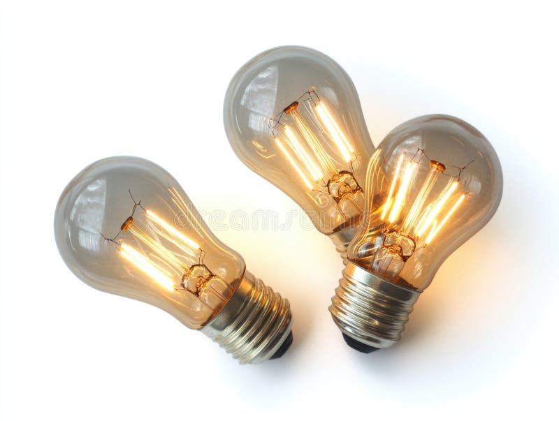 Light Bulbs Side by Side stock image. Image of electric - 378304845