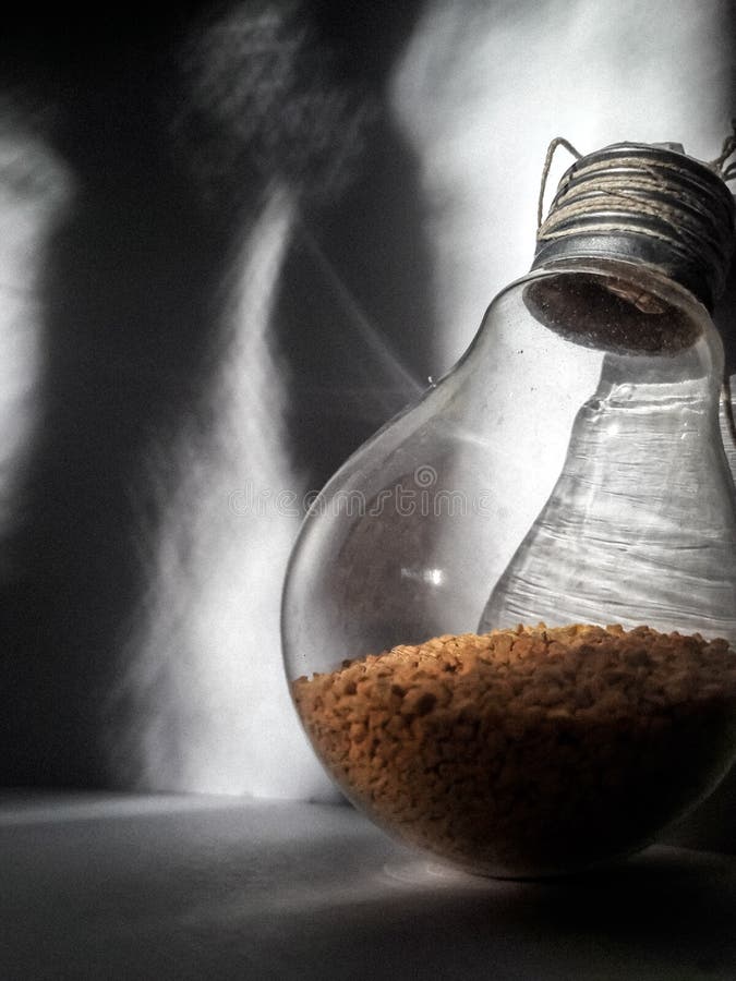 Light Bulbs Under Low Light Under the Sun Stock Photo - Image of sketch ...