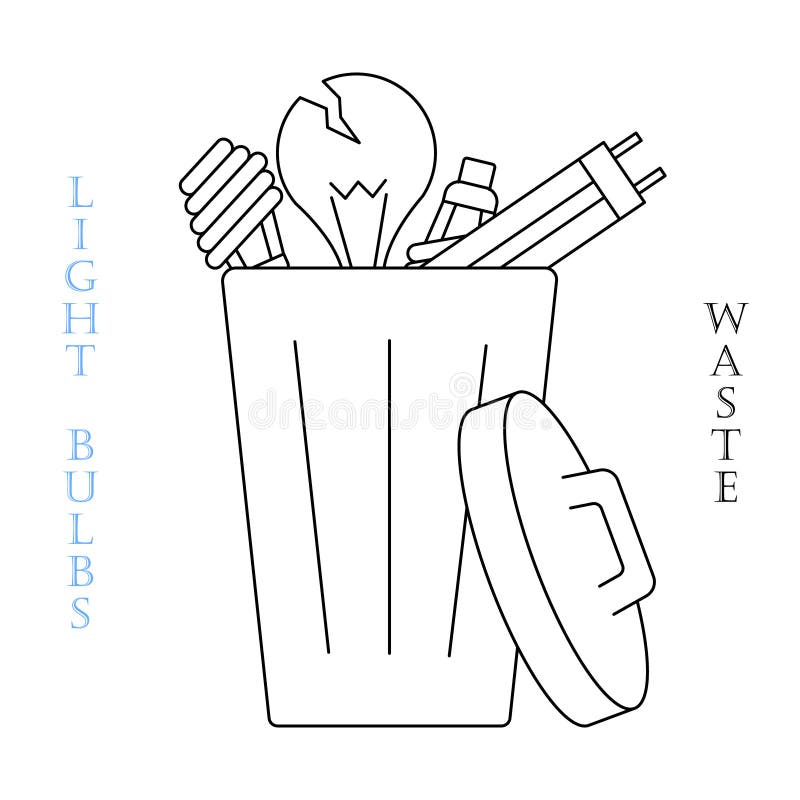 Light Bulbs Waste Stock Illustrations – 192 Light Bulbs Waste Stock ...