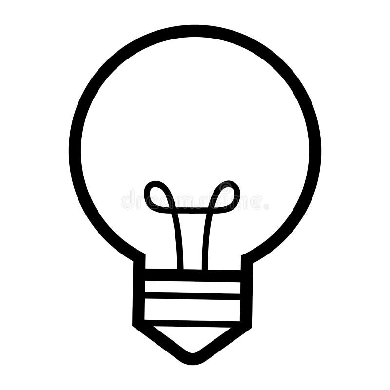 Idea in Buld Icon on Green Circle Vector Stock Vector - Illustration of ...