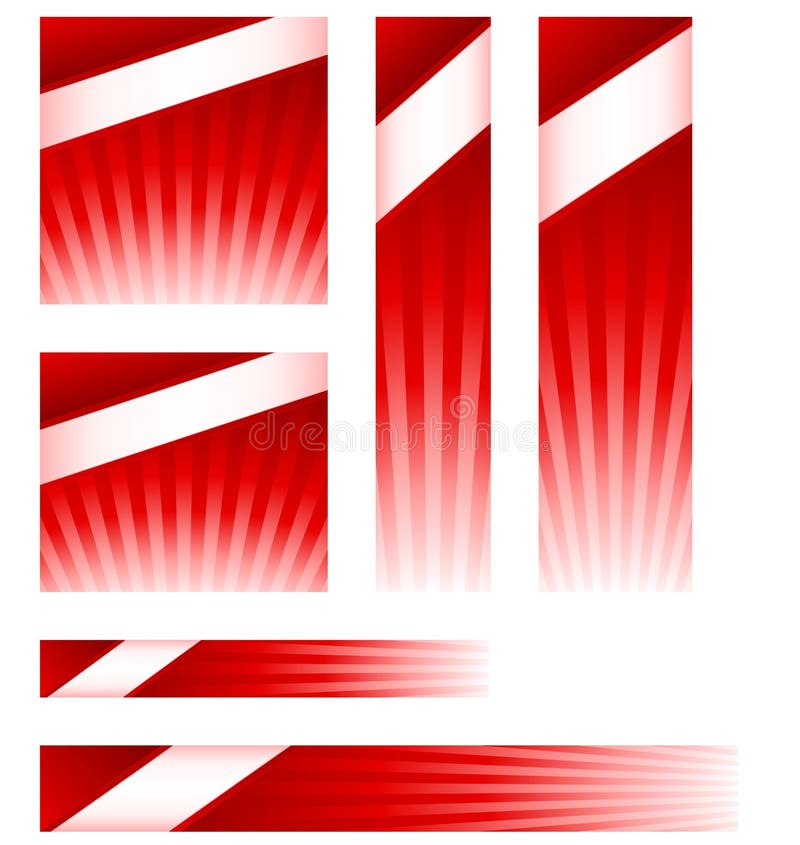 Light Burst Website Banner Ads Stock Vector - Illustration of pink ...