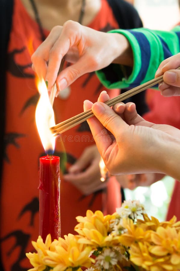 Light Candle Ignite Incense Stock Photos - Free & Royalty-Free Stock ...