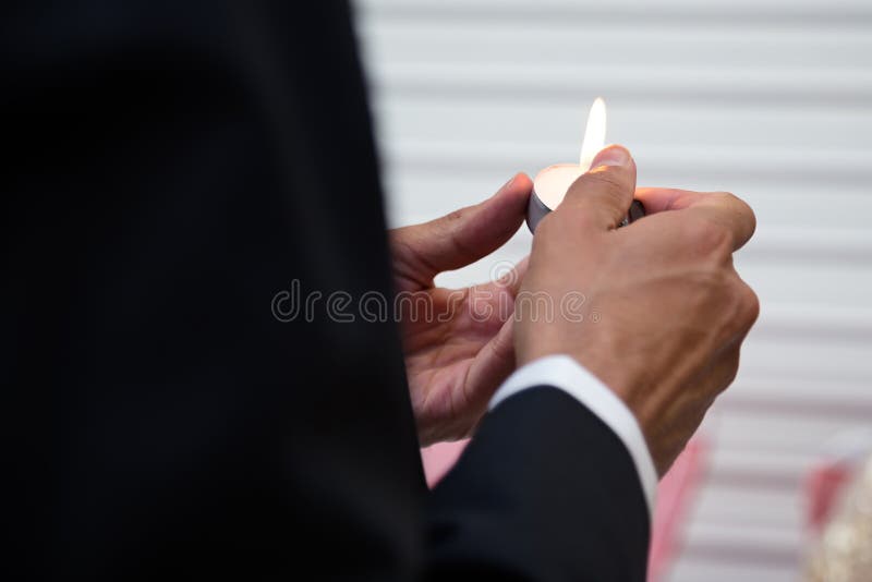 Light candle stock image. Image of people, meditation - 76645775