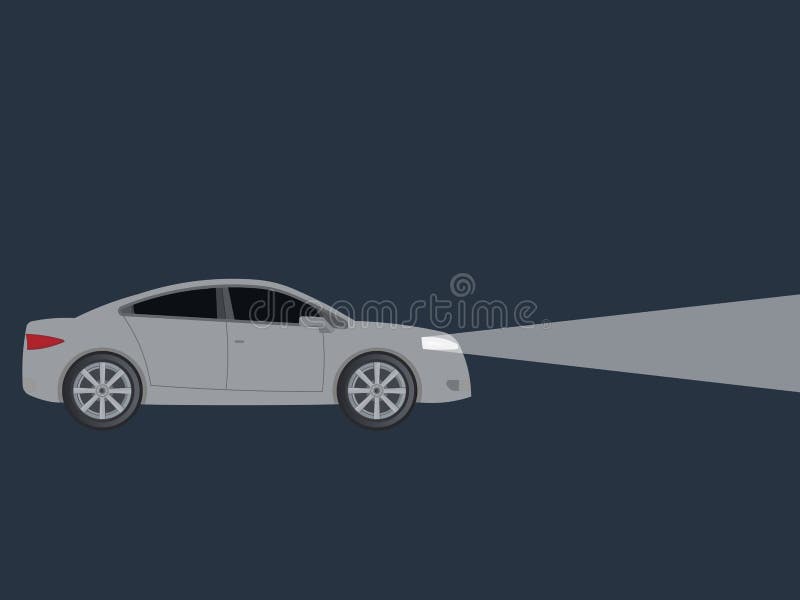 Night Car Front View Dark Background Stock Illustrations – 599 Night ...