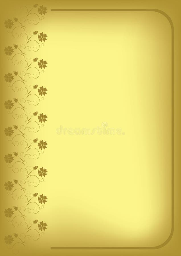 Light Card with Floral Decorations - Vector Stock Vector - Illustration ...