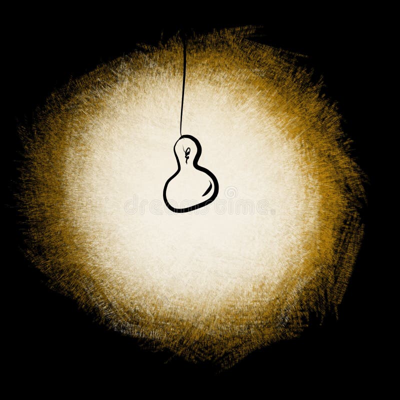 Light Cartoon Art. Light in the Dark Stock Photo - Image of screenshot ...