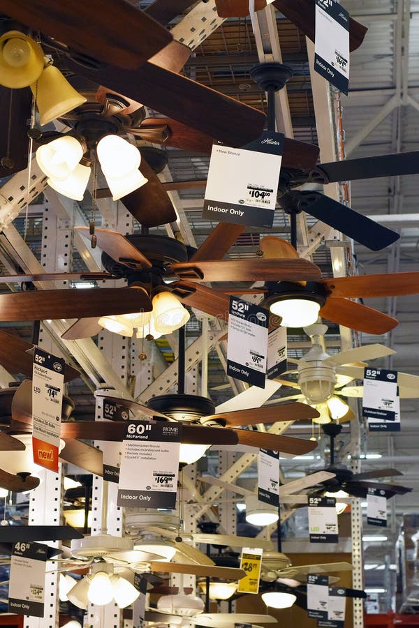 Light and Ceiling Fan Display Editorial Photo - Image of sale, ceiling ...