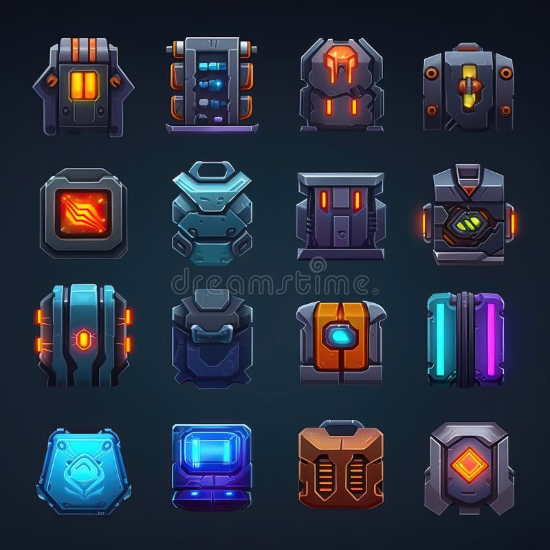 Light Chest Futuristic Game Ai Generated Stock Photo - Image of game ...