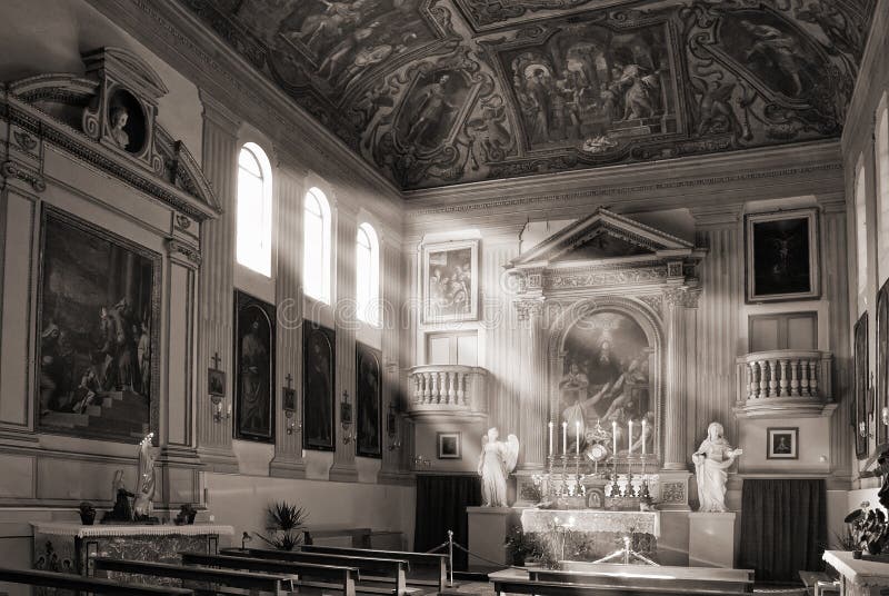 Light into the church stock photo. Image of decoration - 22011918