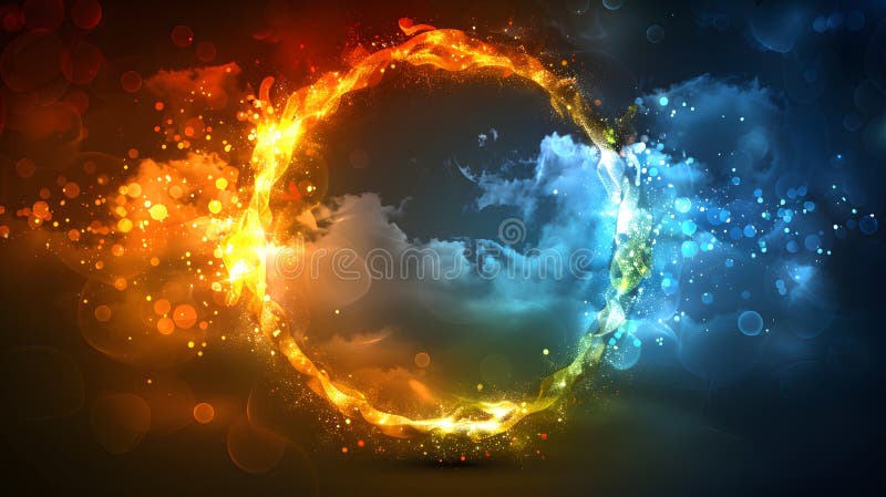 Light Circle Glow, Round Color or Glow Frame Vector Stock Photo - Image ...