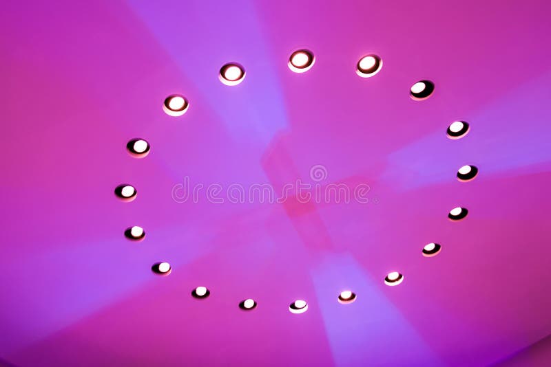 Pink Ceiling when Looking through Frosted Glass. Stock Image - Image of ...