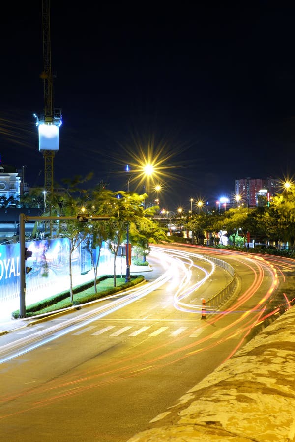 Light in the citi at night stock image. Image of lights - 71072985